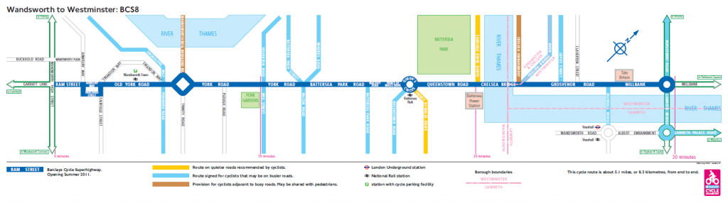 Barclays Cycle Superhighway Line Maps – Mapping London