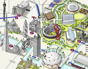 Olympic Venues as an Infographic Map – Mapping London