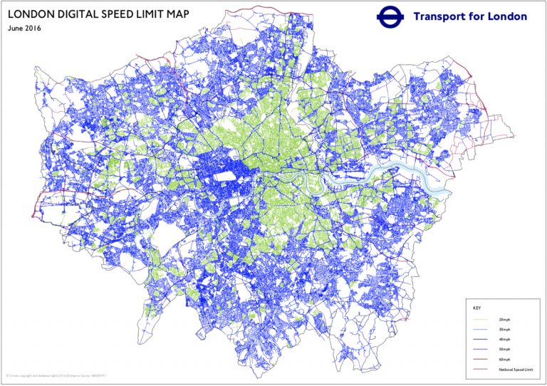 Speed Limit Map – Mapping London