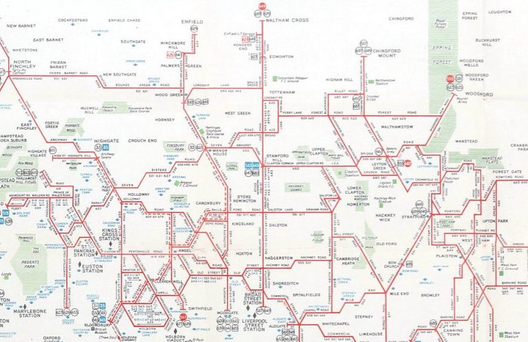 Trolleybus & Tram Routes (1947) – Mapping London