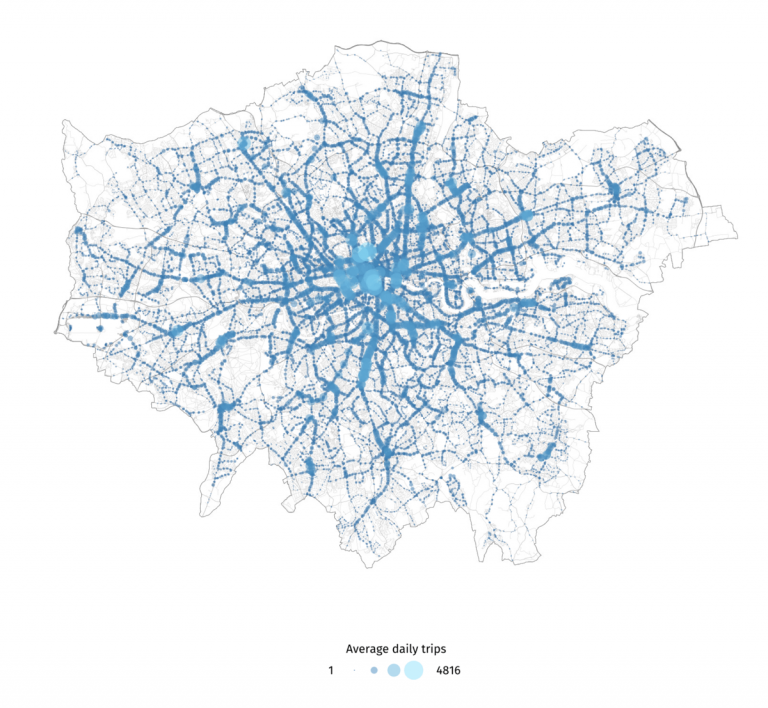 HERE Urban Mobility Index – Mapping London