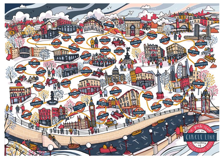 Circle Line Pub Crawl – Mapping London